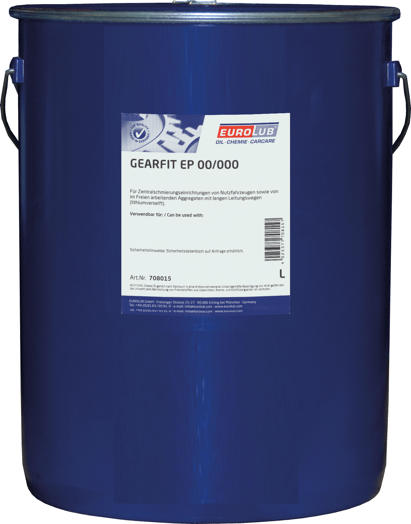 Смазка для авто Eurolub Gearfit EP00/000 (смазка для централизованных ...